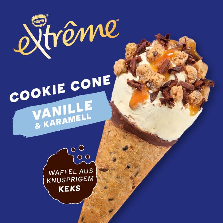 EXTRÊME Cookie Cone Vanille | FRONERI Austria