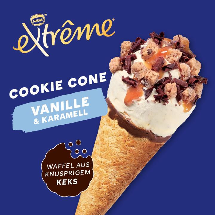 EXTRÊME Cookie Cone Vanille | FRONERI Austria